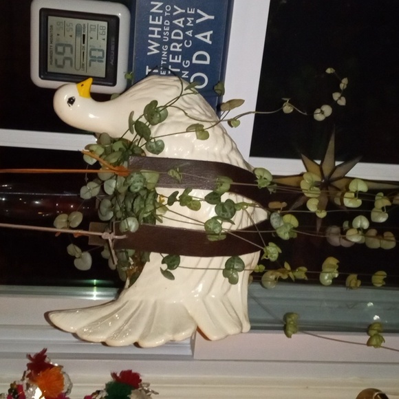 Art | Large Vintage Indian Fantail Pigeon Planter | Poshmark